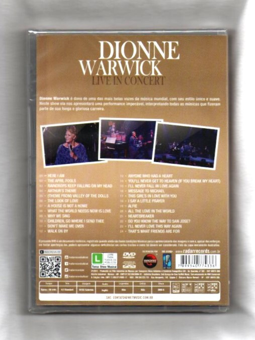 Dionne Warwick [New DVD] MINT NTSC Rare | eBay