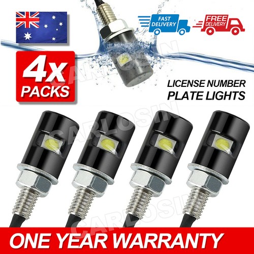 4X LED License Number Plate Light Screw Bolt Bulbs SMD For Car ...