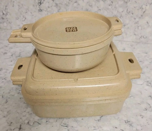 Vtg Littonware Microwave Cookware 1.5 Qt (39272) and 2 Cup Round (39278 ...