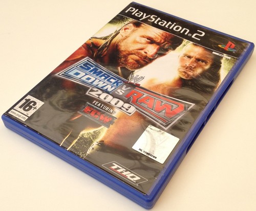 ps2 WWE SMACK DOWN VS RAW 2009 FEAT ECW pal fr complet sony playstation ...