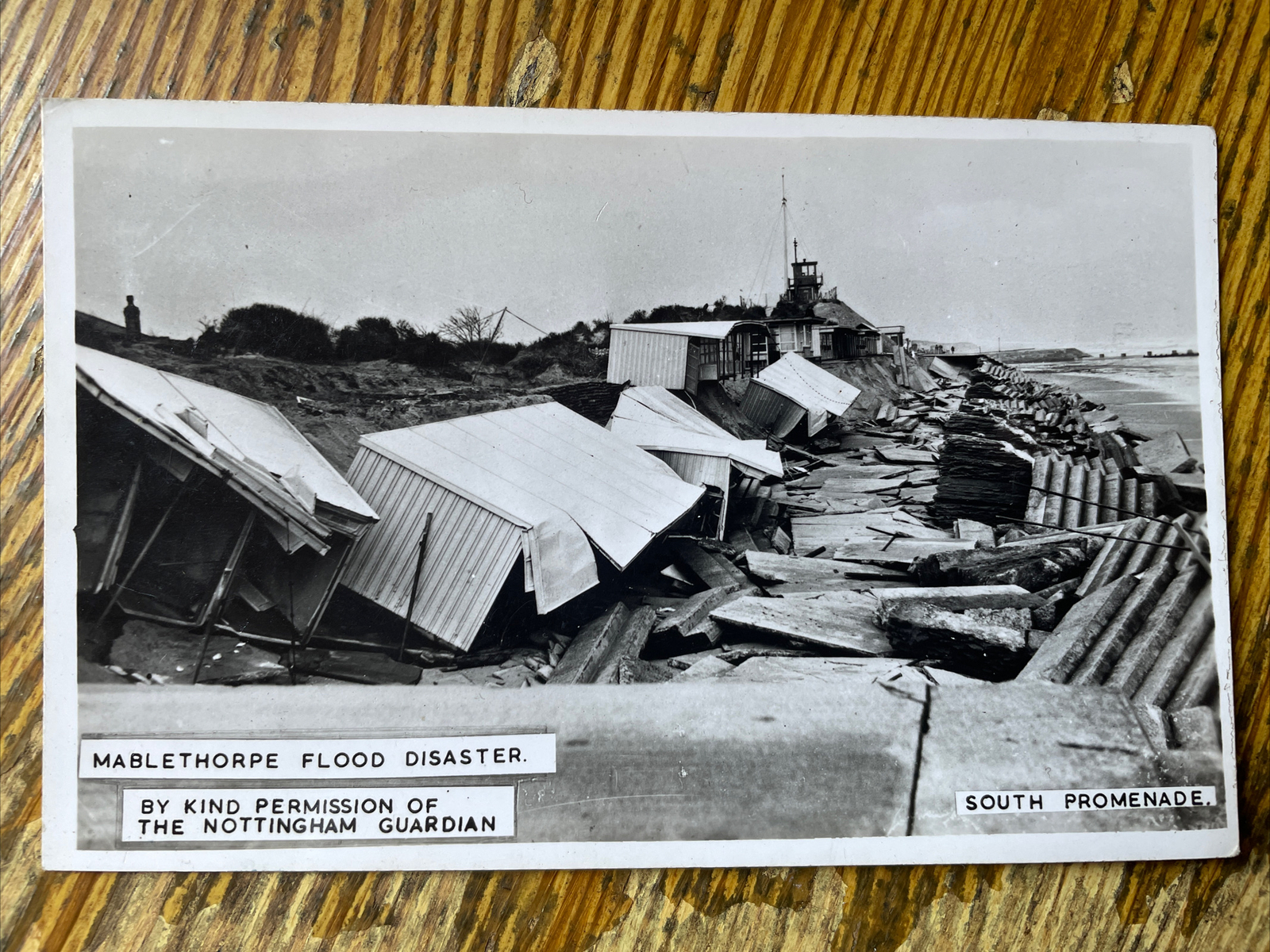 Mablethorpe Flood Disaster 1953 Promenade VINTAGE RPPC Photo POSTCARD ...