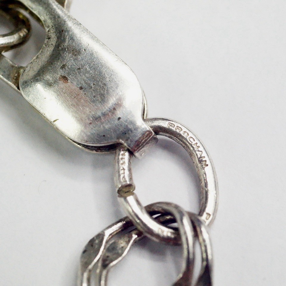 Prochain Sterling Silver Parallelo Double Link Chain Bracelet 7.5” 7 ...