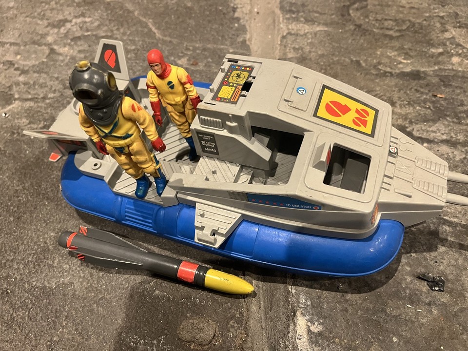 ACTION FORCE Swordfish Q Force GI Joe Vehicle HASBRO 1982 Palitoy Toy ...