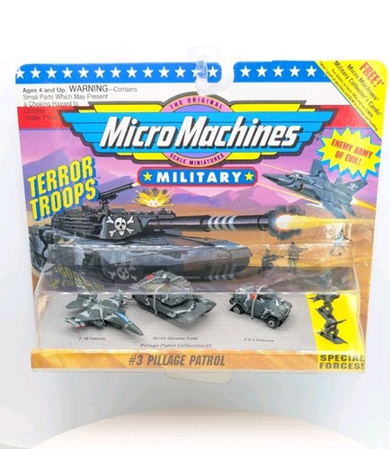 Micro Machines Military Pillage Patrol #3 Terror Troops F-16 Tank Jeep ...