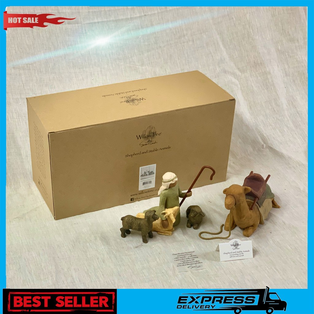 Willow Tree nativity figures Shepherd and Stable Animals_26105 | eBay
