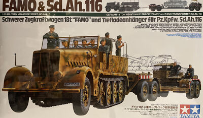 Tamiya 35246 FAMO Half-Track & Sd.Ah.116 Tank Transporter 1/35 Scale ...