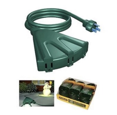 STANLEY 3-OUTLET FAN TYPE POWERBLOCK OUTDOOR EXTENSION CORDS (as) Power ...
