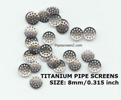TEN COUNT TITANIUM PIPE SCREENS - Lasts longer than brass / stainless ...
