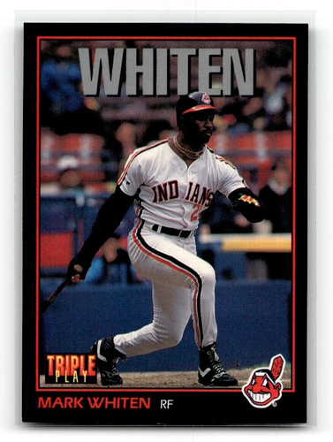 1993 Triple Play Mark Whiten #23 Cleveland Indians BASEBALL | eBay