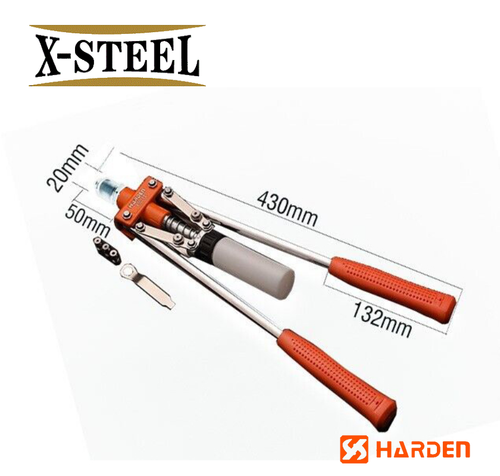 Harden 610113 17" Double Long Handle Hand Riveter Pop Gun for 3.2,4,4 ...