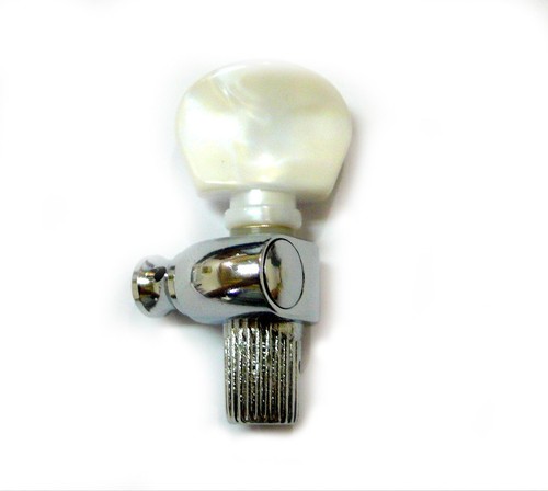 5th string banjo tuning peg, Chrome plated,Acrylic White, One piece ...