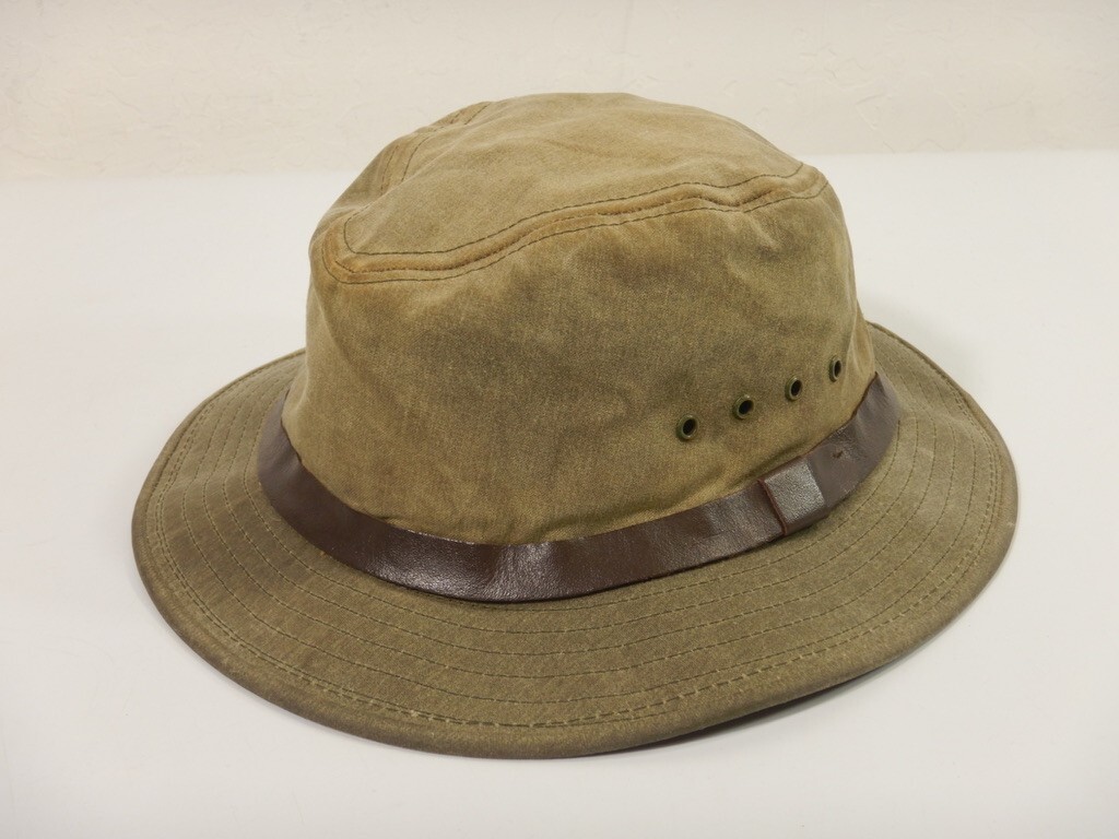 Filson Olive Green Tin Cloth Packer Hat Size Medium - Gem