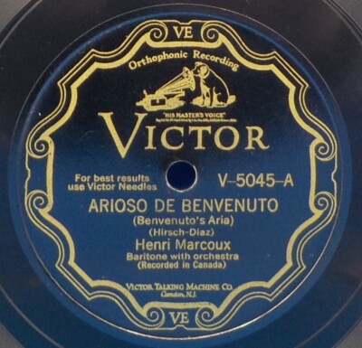 Henri Marcoux (French) 78 Arioso De Benvenuto / Je N'Ose B10 | eBay
