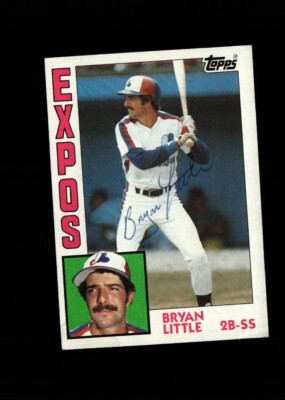 Bryan Little Expos 1984 Topps authentic autographed card | eBay
