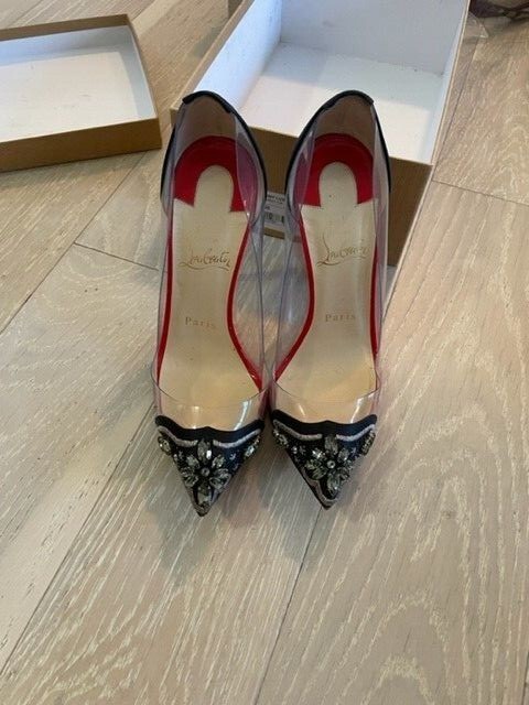 Christian Louboutin embellished pvc pumps , 36.5 - Gem