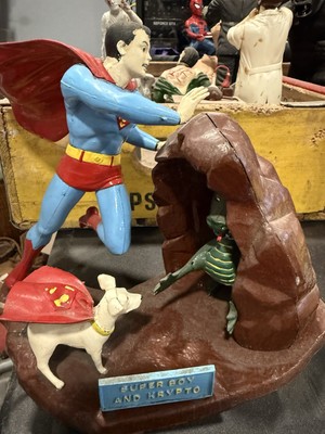 AURORA COMIC SCENES SUPERBOY AND KRYPTO MODEL KIT ASSEMBLED PAINTED ...