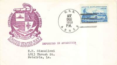 OPERATION DEEP FREEZE V U.S. NAVY 1959 - USS ARNEB (AKA-56) | eBay