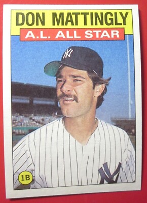 1986 Topps Baseball Don Mattingly All-Star Card No. 712~NM/MT ~ NEW ...
