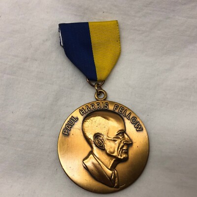 Paul Harris Fellow Rotary Foundation International Medal Pin Award ...
