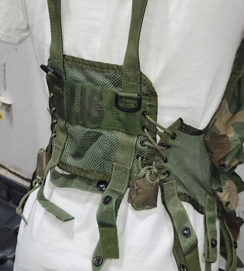 US ARMY Enhanced Tactical Load Bearing Vest Woodland M81 #8415-01-296-8878 | eBay