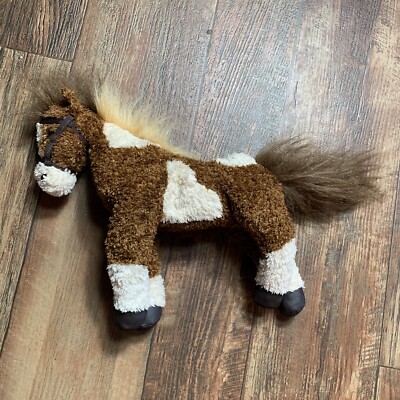 HORSE PONY PASSPORT HUGFUN HUG FUN-STUFFED PLUSH APPALOOSA WHITE BROWN ...