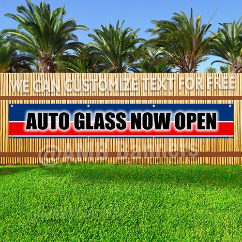 AUTO GLASS NOW OPEN Advertising Vinyl Banner Flag Sign LARGE HUGE XXL ...