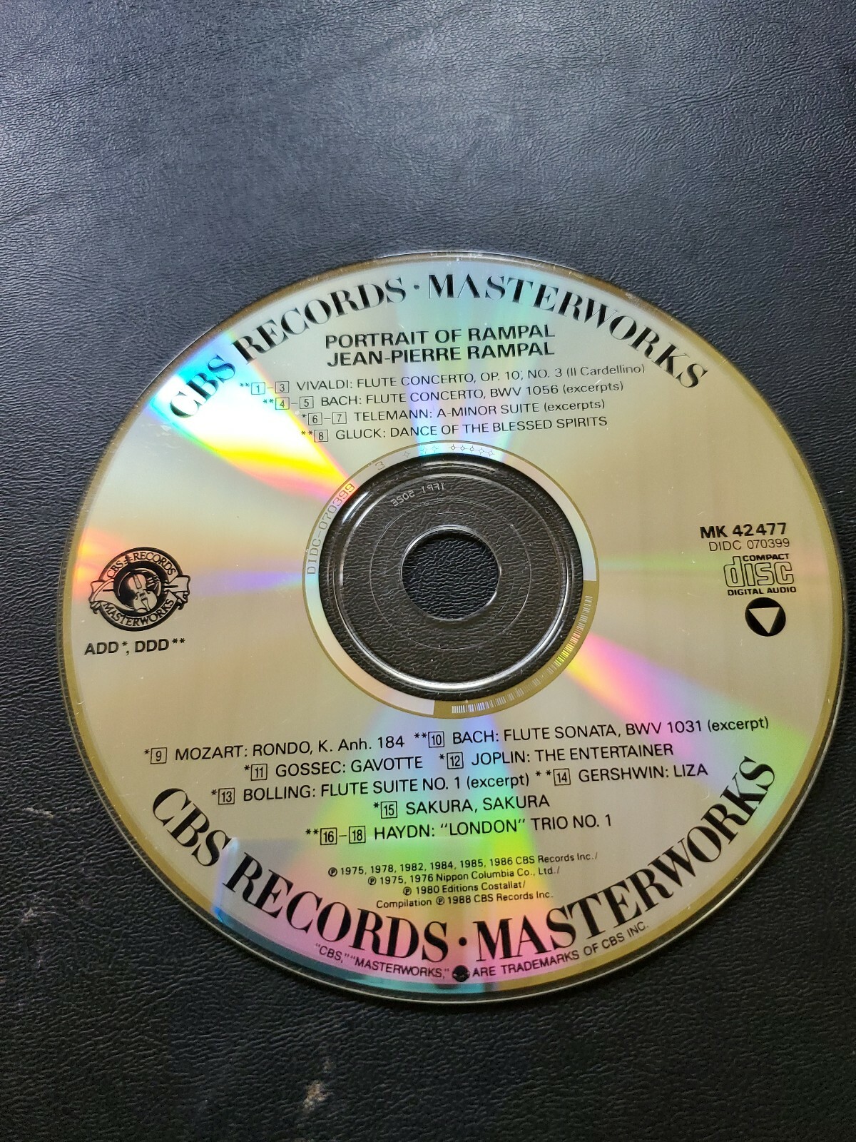 Cbs Records-masterworks portrait of rampal CD | eBay