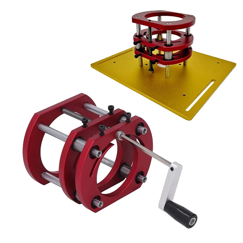 4-Jaw Clamping Router Lift Table System with Handle for 64Mm To 66Mm ...
