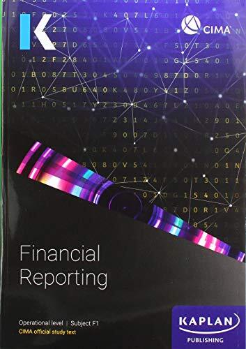F1 FINANCIAL REPORTING - STUDY TEXT By KAPLAN PUBLISHING | eBay