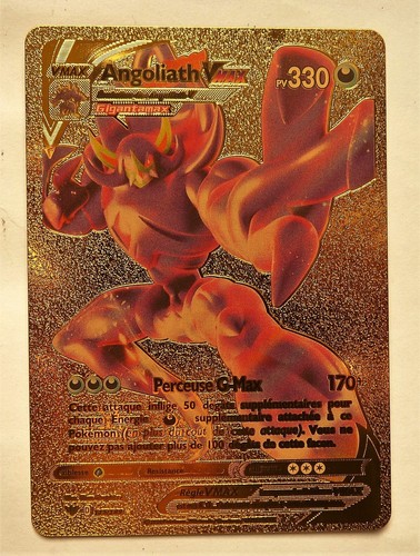Carte Pokémon Doré - FRANCE - Neuf - angoliath vmax | eBay