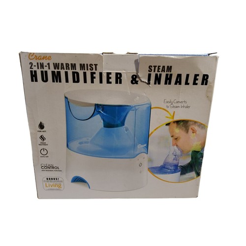 new crane 2 in 1 warm mist steam humidifier inhaler | eBay