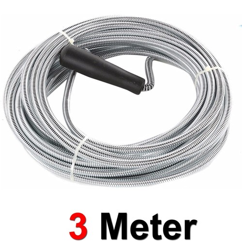 Flexible Drain Unblocker 3M Long Rod Unclog Sink Toilet Cleaner Snake ...