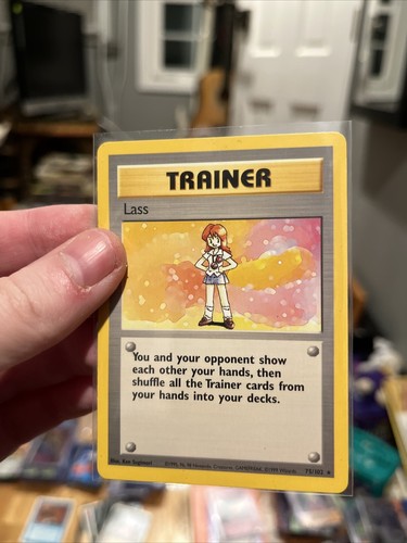 LASS - Base Set - 75/102 - Rare Trainer - Pokemon Card - Unlimited ...
