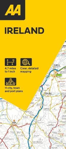 AA Road Map Ireland (Map) 9780749584245 | eBay