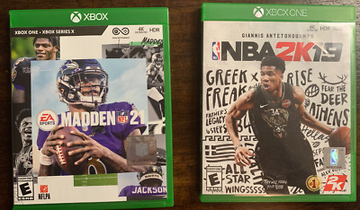 EA SPORTS MADDEN NFL 21 XBOX ONE & NBA 2K19 14633379808| eBay
