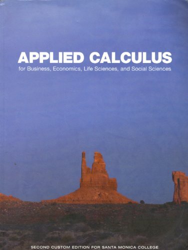 APPLIED CALCULUS FOR BUSINESS, ECONOMICS, LIFE SCIENCES By Na 536451656 ...