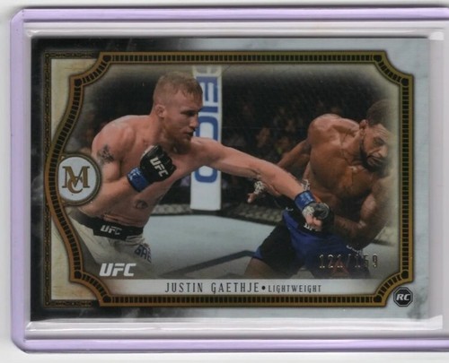 2018 Topps UFC Museum Justin Gaethje RC ROOKIE Copper /159 | eBay