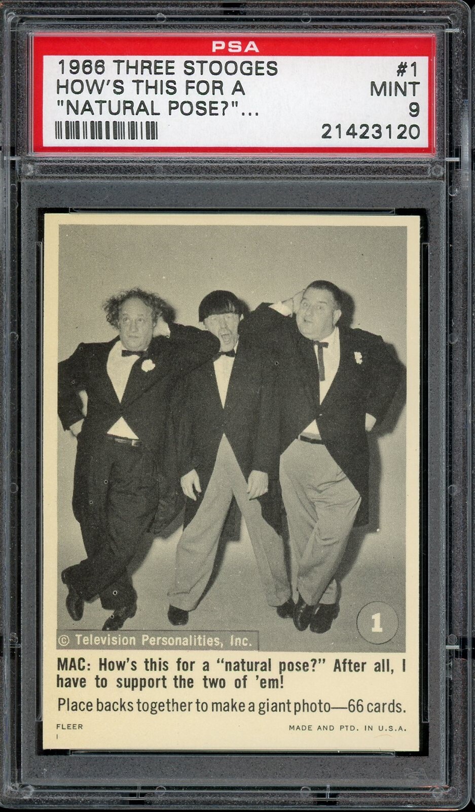1966 The 3 Stooges #1 How's This For A "Natural Pose?"... PSA 9 *d2 | eBay