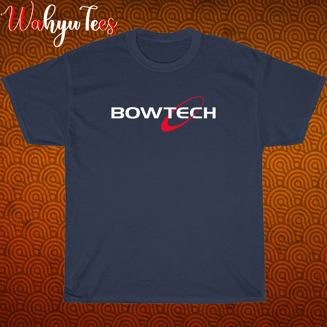 New Shirt Bowtech Logo Black/Navy T-Shirt Size S-5XL | eBay
