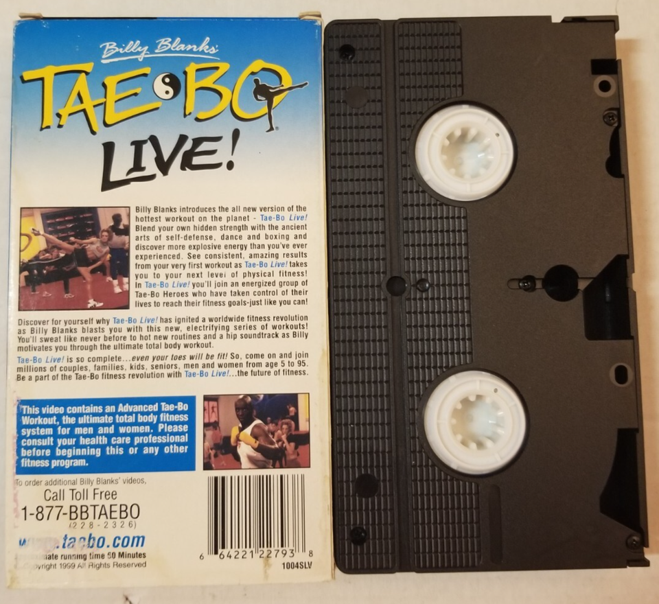 📼 VINTAGE 📼 Billy Blanks' Tae Bo Live Advanced Workout 📼(VHS, 1999)📼 ...