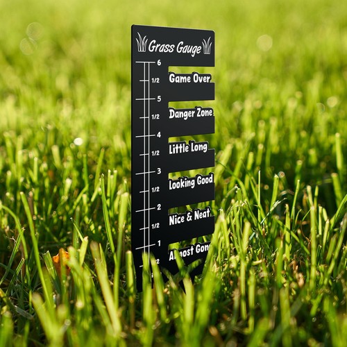 Garden Grass Tracker Plant Growth Ruler Durable Stainless Steel Gauge ...