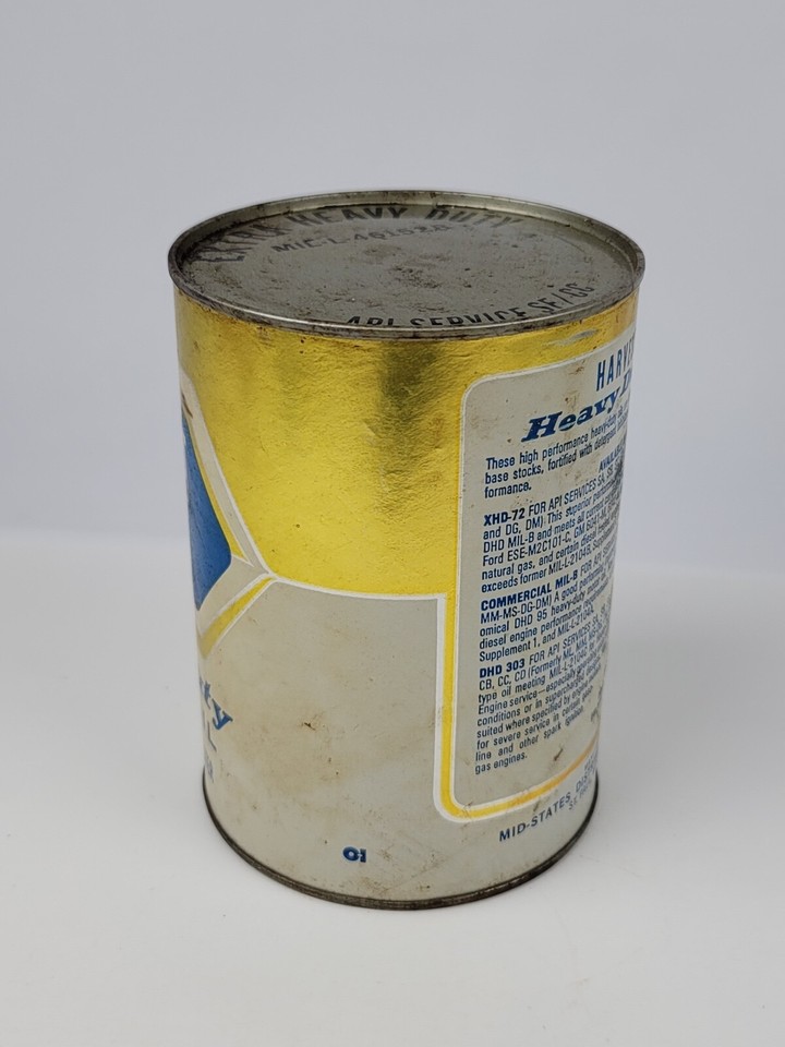 Vintage Harvest King Oil Can 1 Quart FULL Composite St. Paul MN Farm ...
