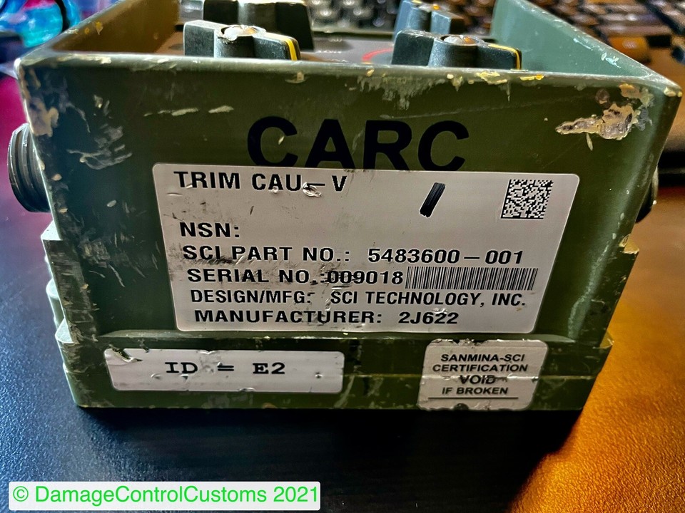 Electrical Control 5483600-001 SCI TOCNET-V Radio Interface Hmmwv LMTV ...