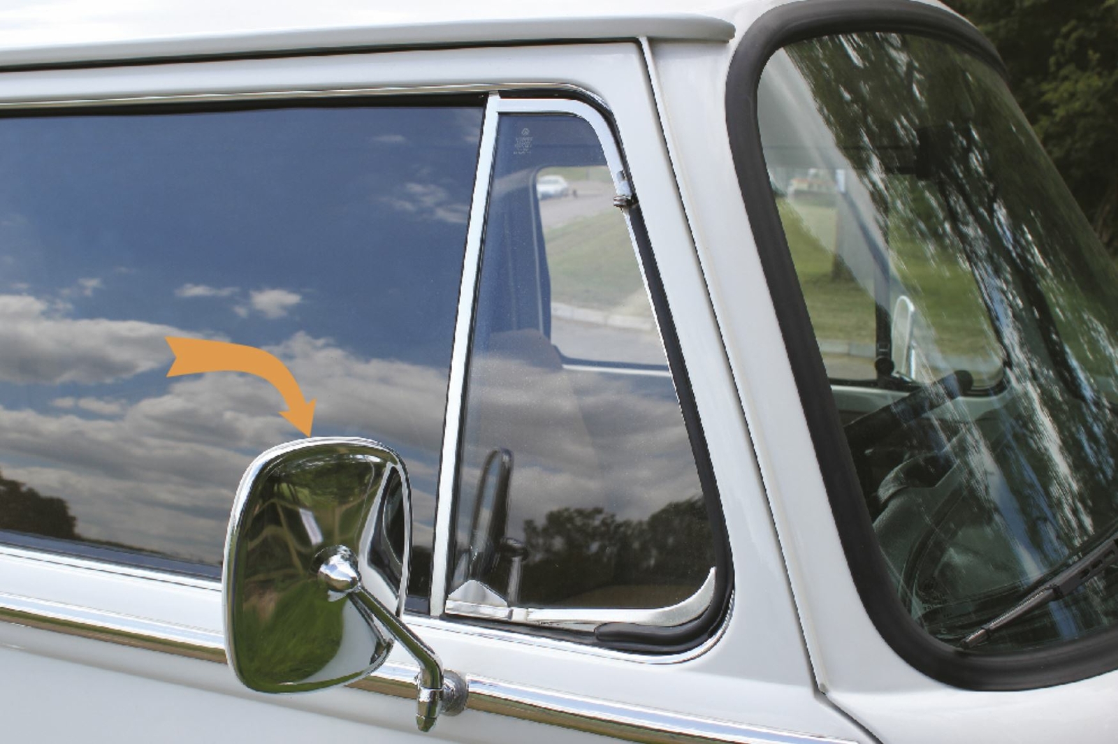 Stainless Steel Door Mirror Kit VW T2 Bay | eBay UK