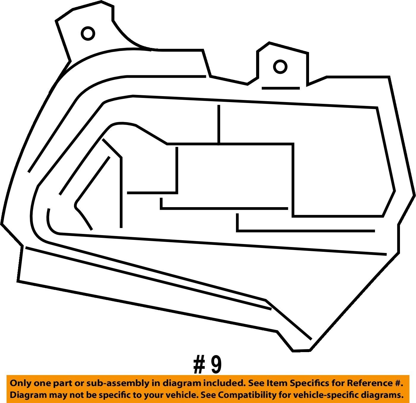 CHRYSLER OEM 19-20 Cherokee Radiator Support Splash Shields-Duct Left ...