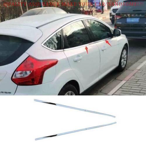 For Ford Focus Hatchback 2012-2018 Chrome Steel Window Molding Trim ...