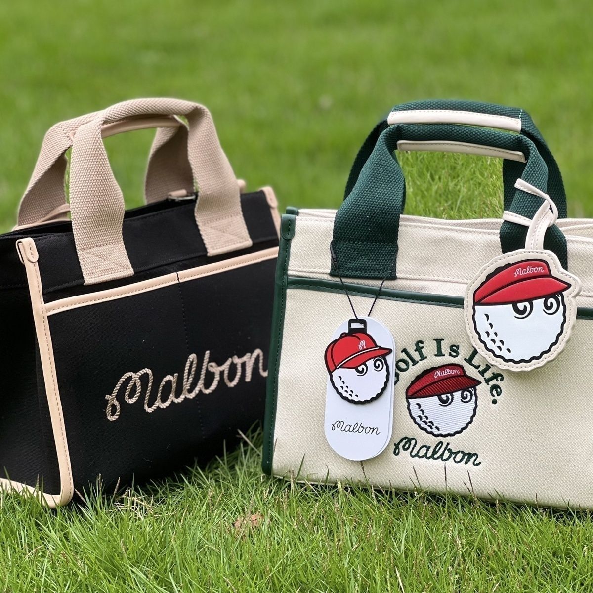 Malbon Golf Bag Ladies Handbag Tote bag Shoulder bag White Malbon Golf Bag Ladies Handbag Tote bag Shoulder bag White