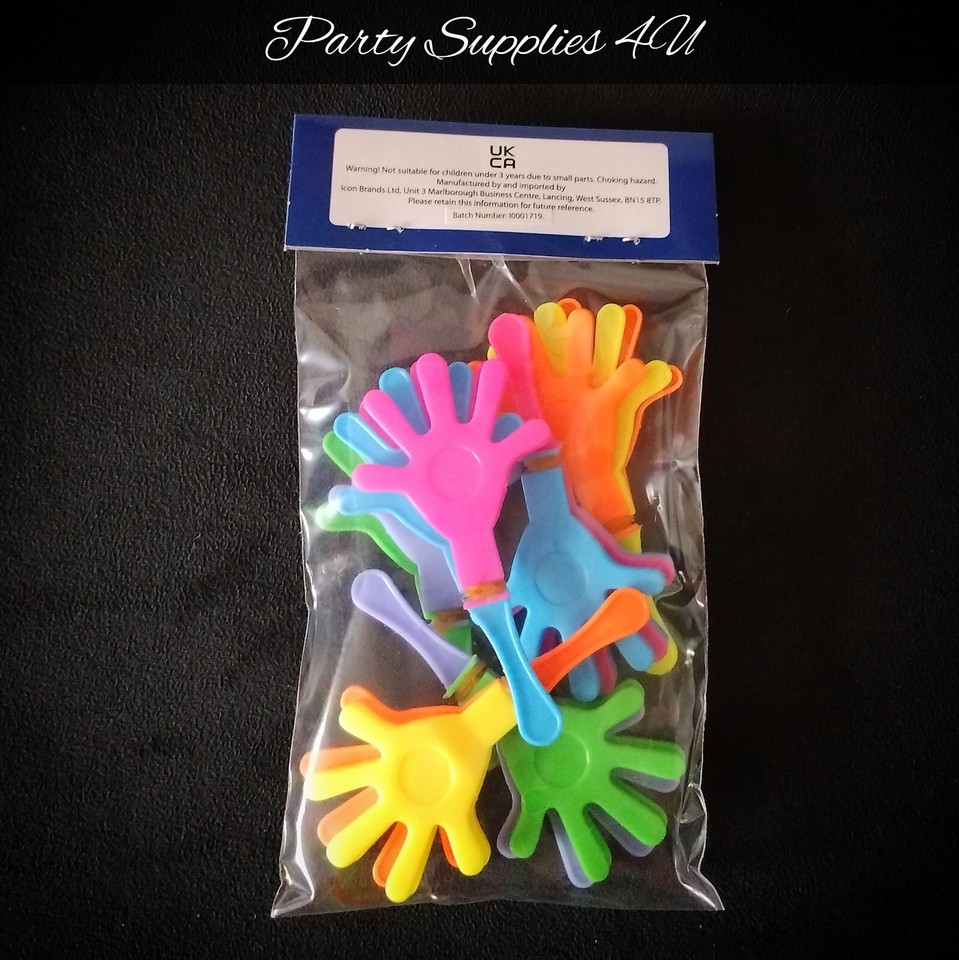 6pk Mini Hand Clappers Noise Making/Birthday/Toy/Stocking/Party Bag ...