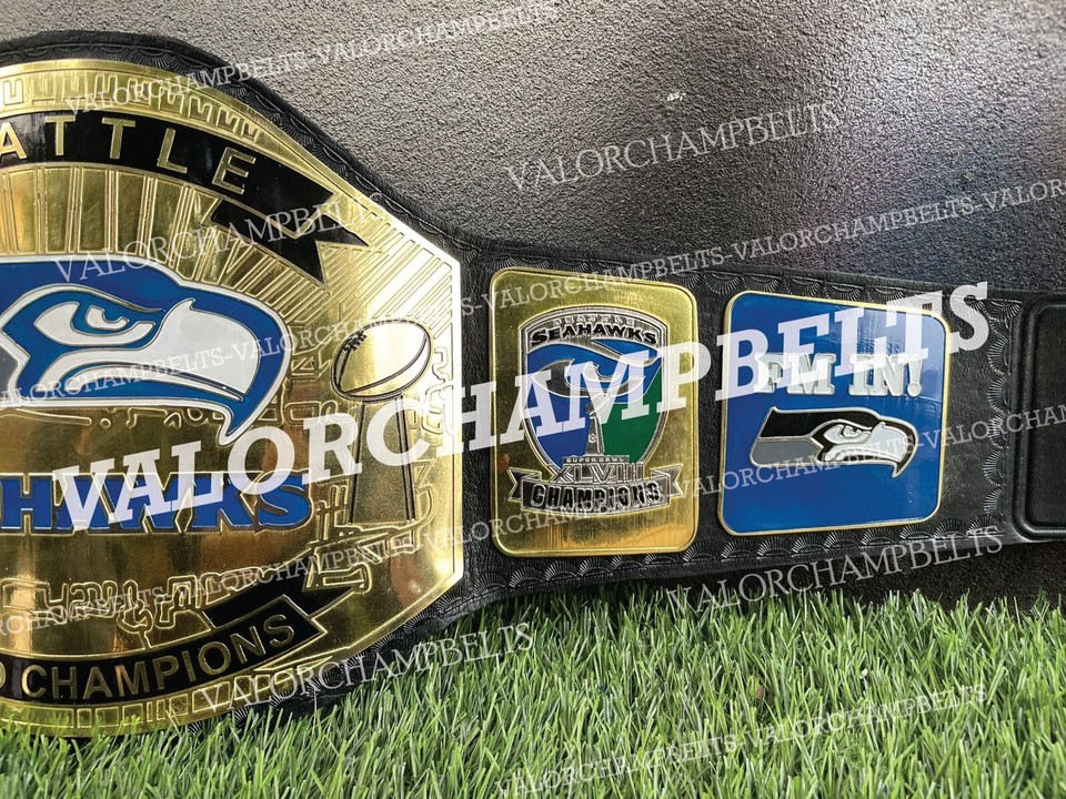 Seattle Seahawks Super Bowl NFL Football Championship Fan Belt 4mm Zinc ...