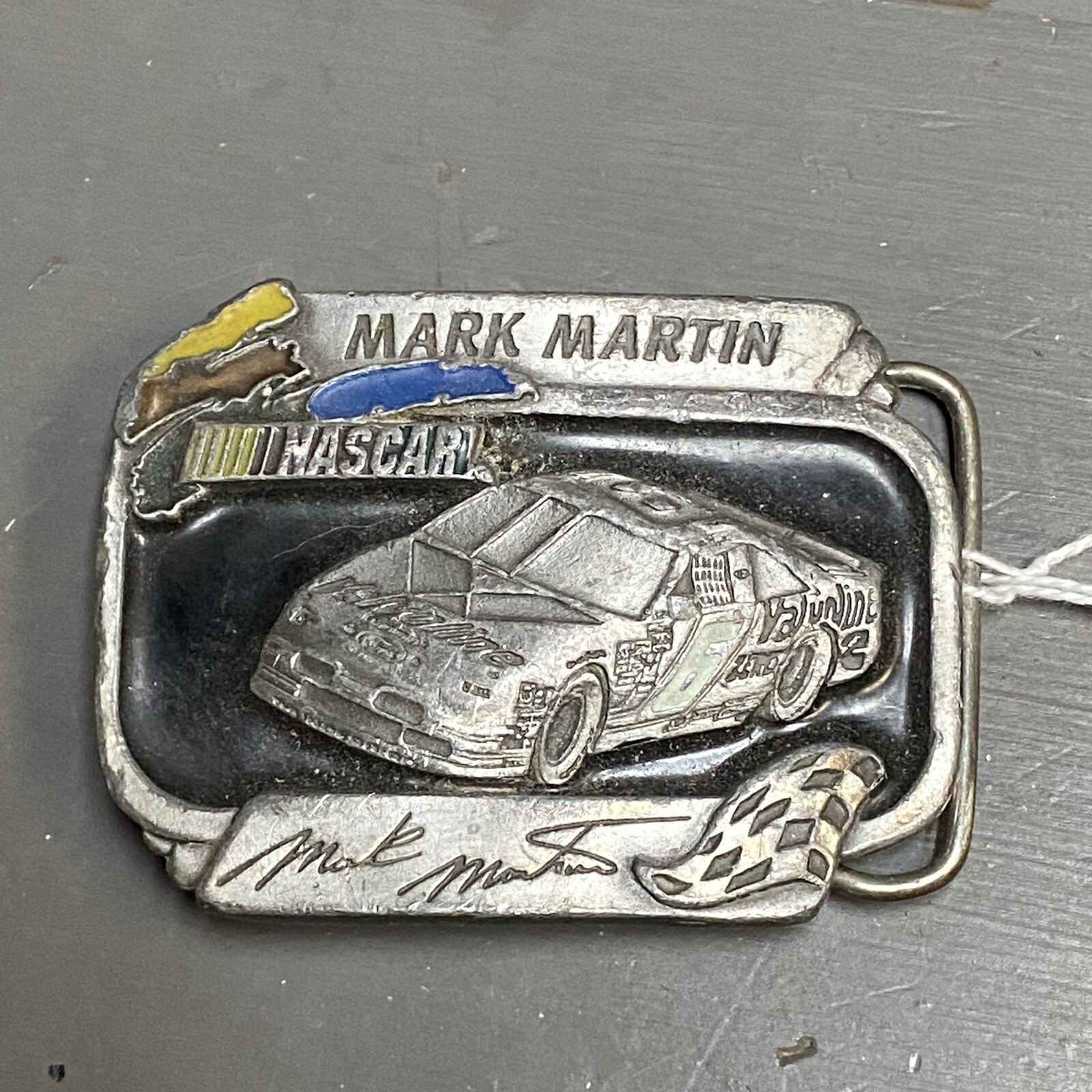 Vintage Belt Buckle Nascar Limited Edition #1573 Mark… - Gem